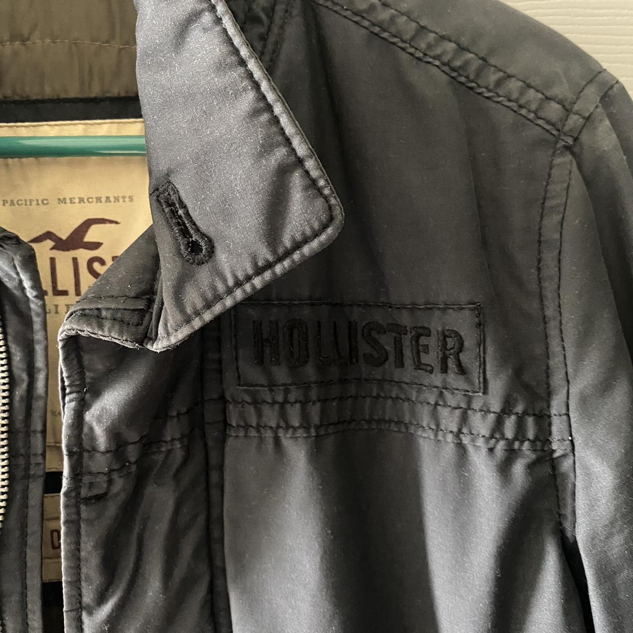2008 Hollister field jacket with flared collar. - Depop