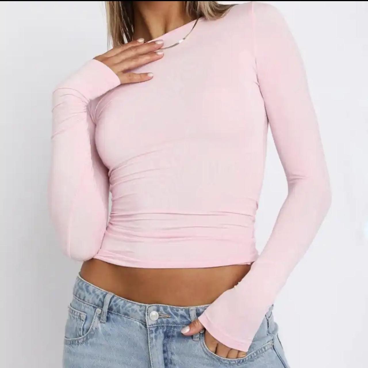 cute tight long sleeve comes in s,m,l comes in... - Depop