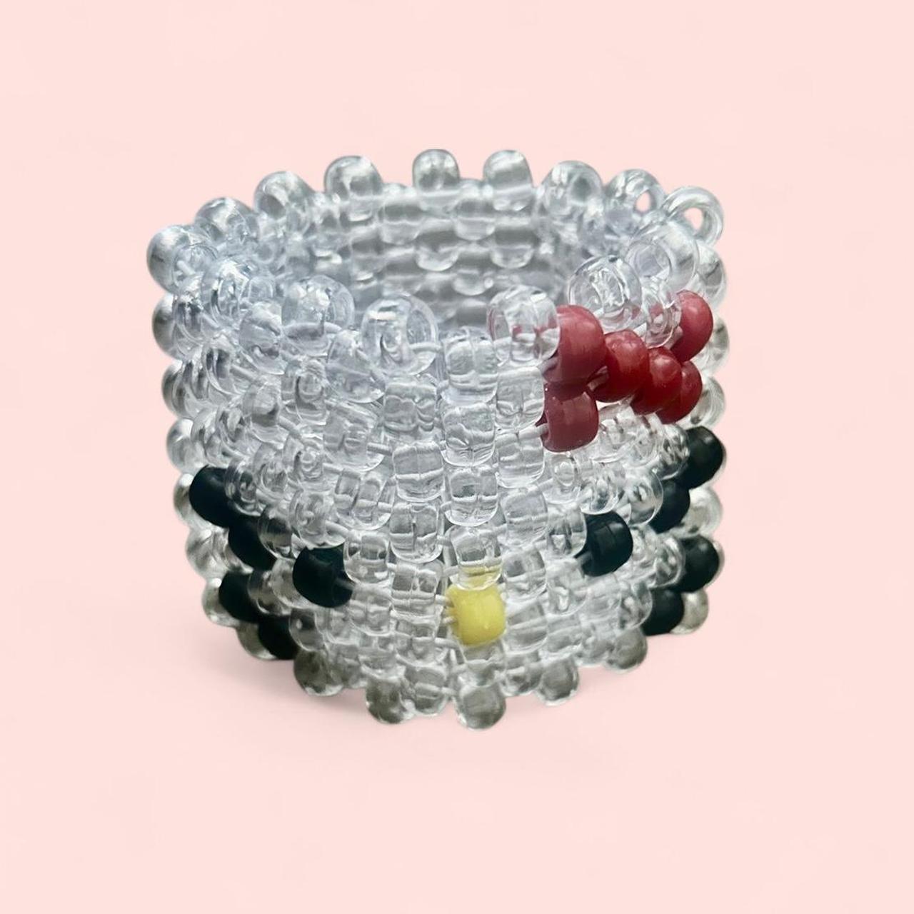 Clear Hello Kitty kandi cuff #scene #kandi #emo | Depop