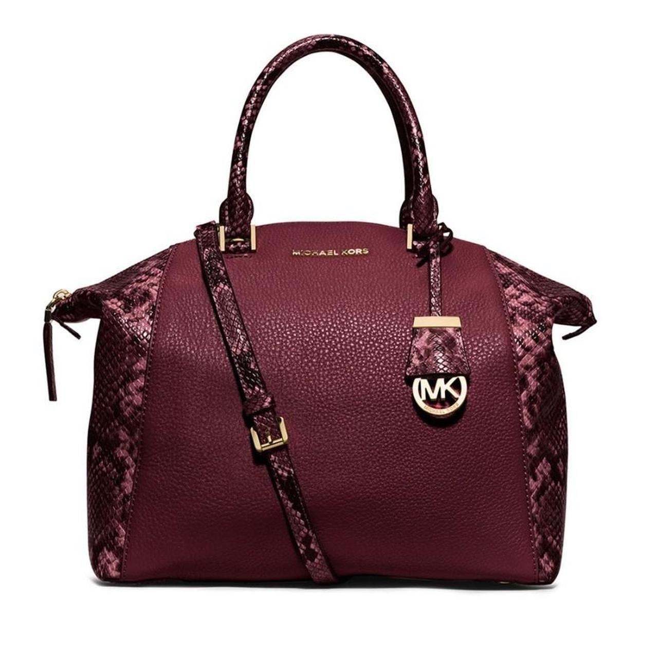 Original Michael Kors beautiful Burgundy/Wine Double... - Depop