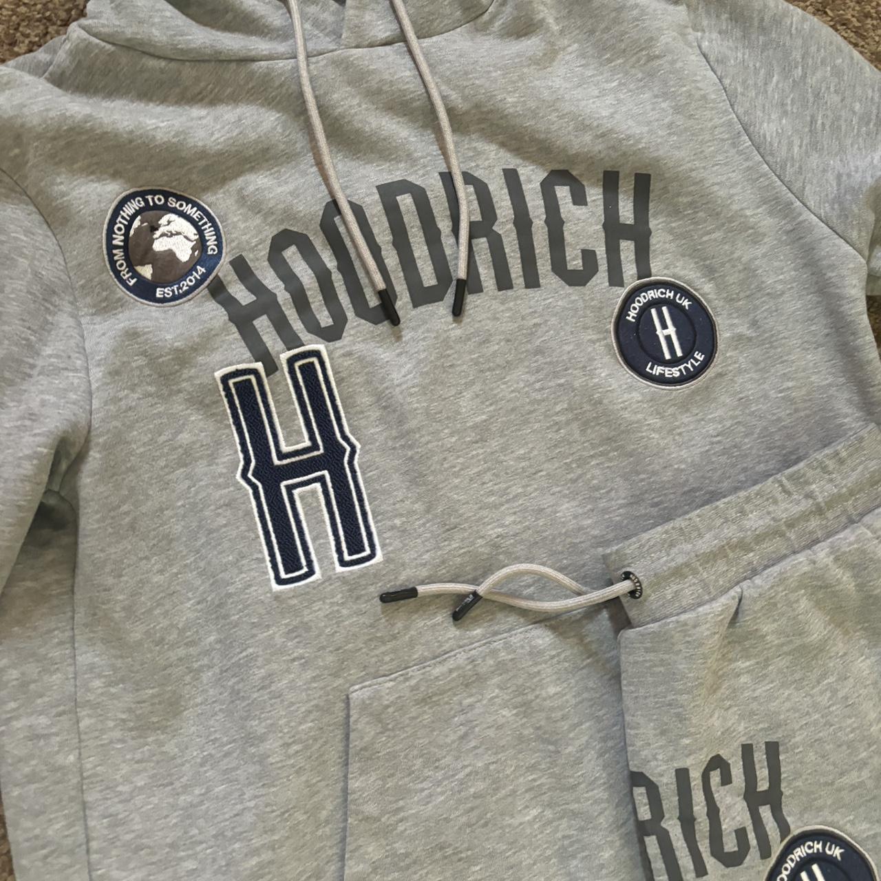 Large grey hoodrich tracksuit Been worn a handful... - Depop