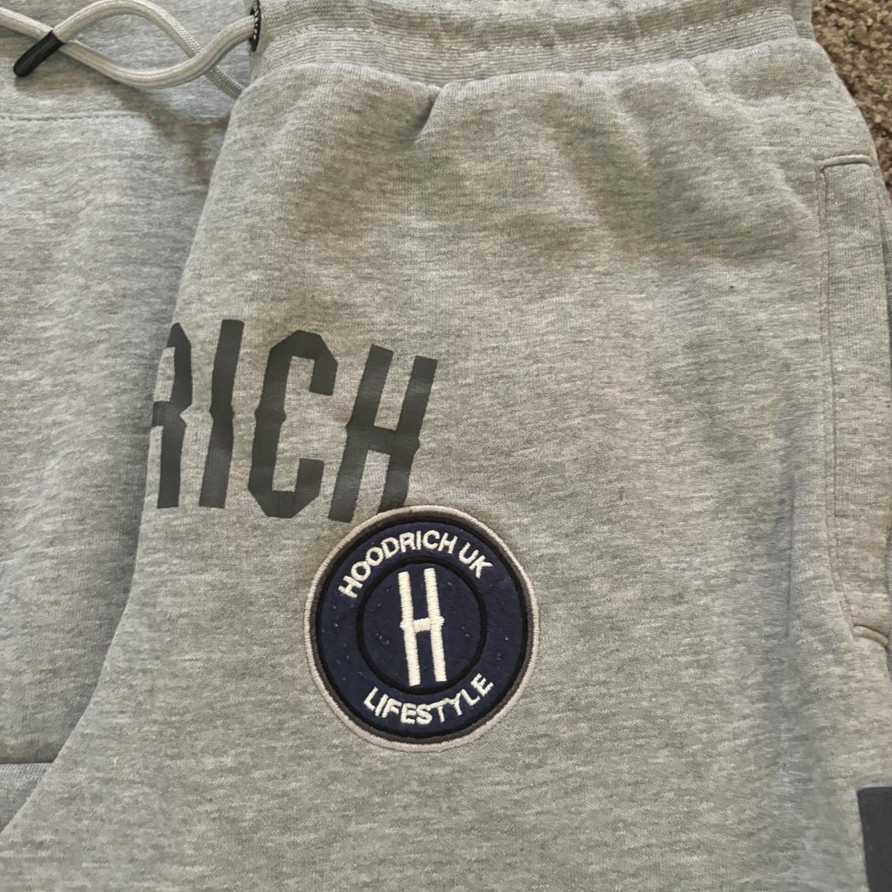 Large grey hoodrich tracksuit Been worn a handful... - Depop