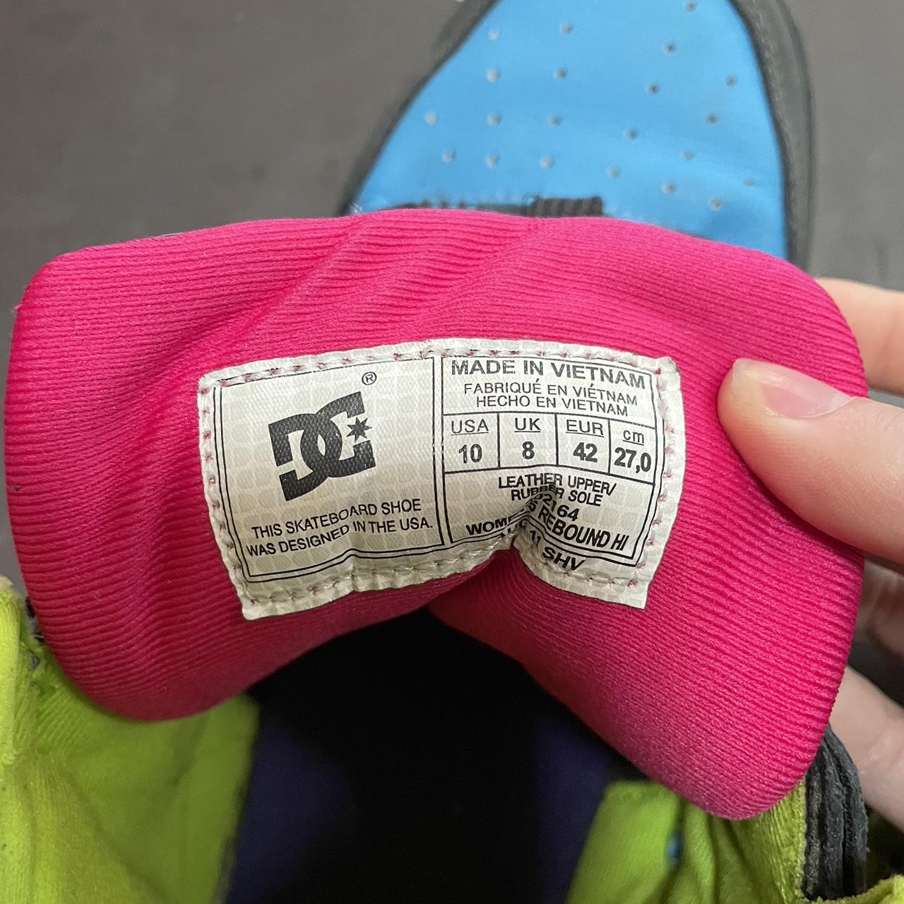 DC Shoes Hightop Lace up Retro Multicoloured Women’s... - Depop