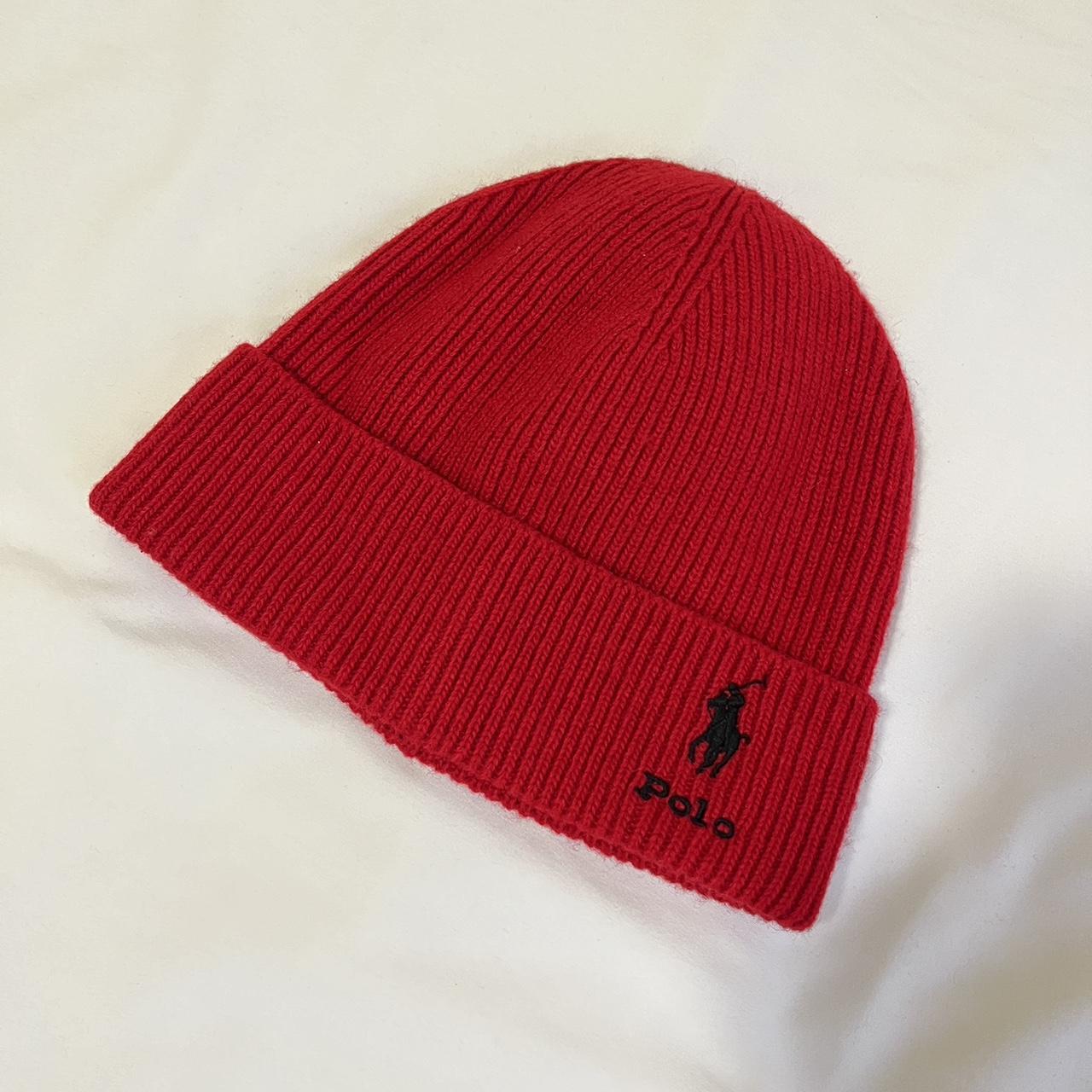 Polo Ralph Lauren red beanie Unisex #beanie - Depop
