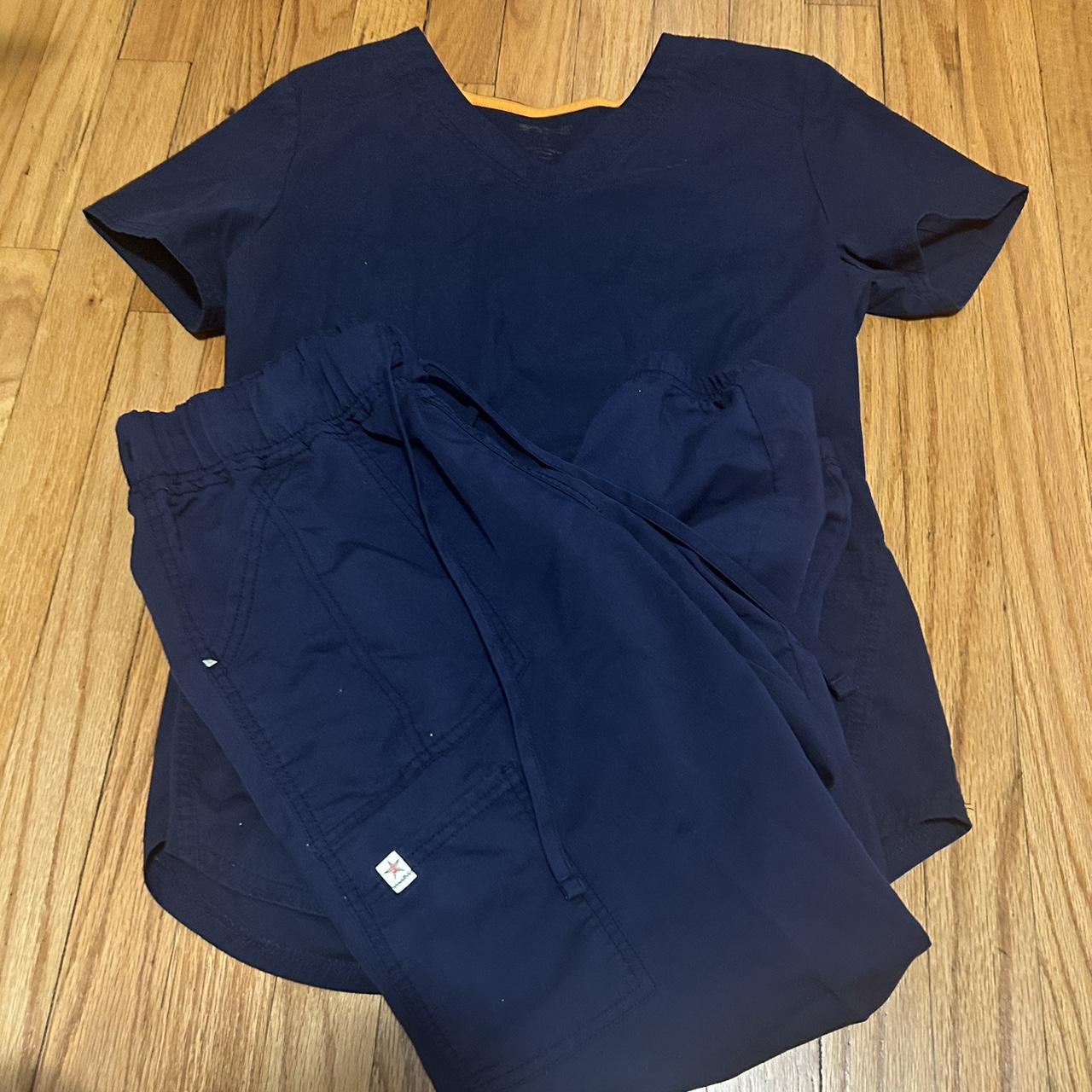 navy blue scrub set. idk they’re from Walmart! ~if... - Depop