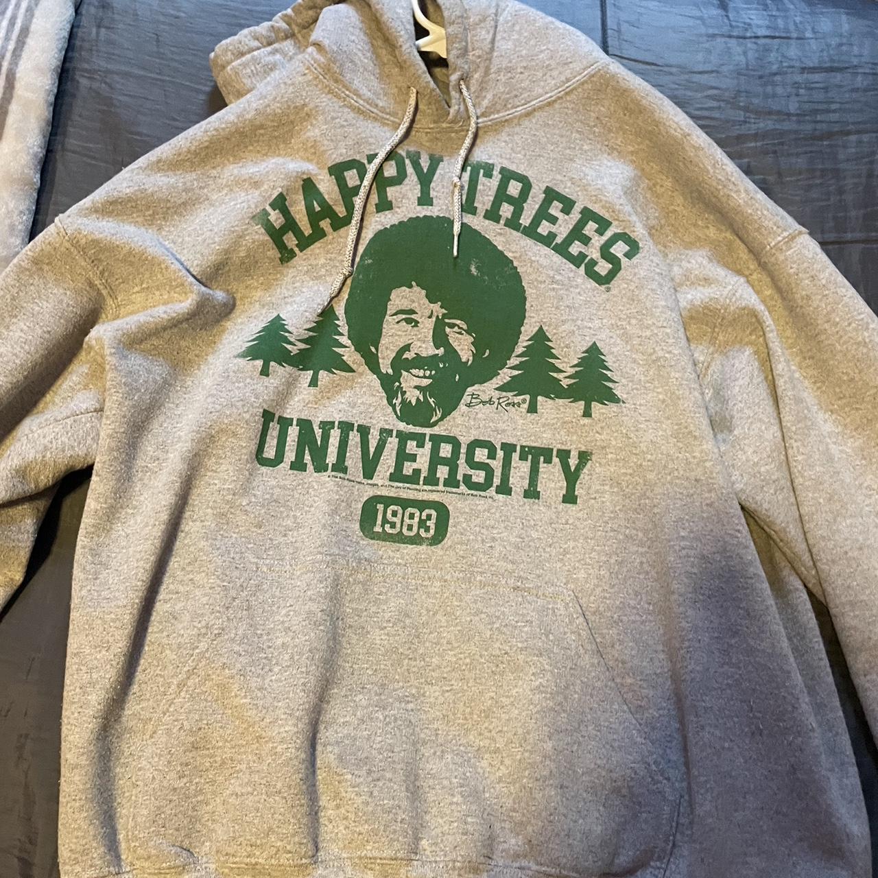 Bob ross hoodie, size m - Depop