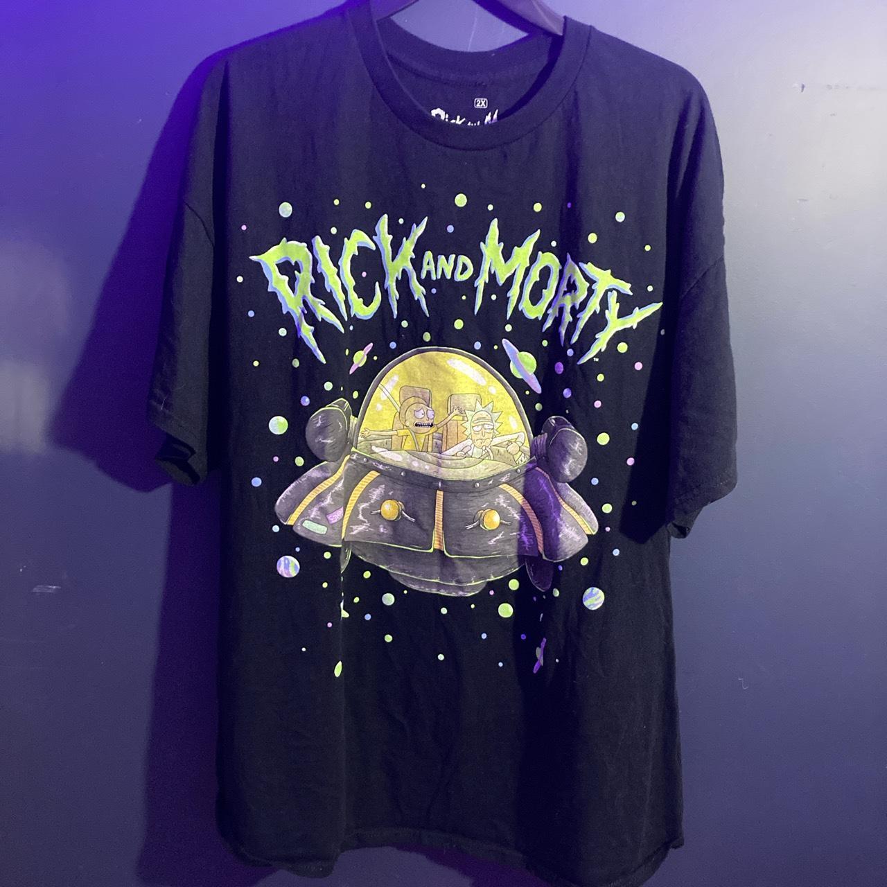 Rick And Morty 2XL Space Graphic Tee No Flaws an in... - Depop