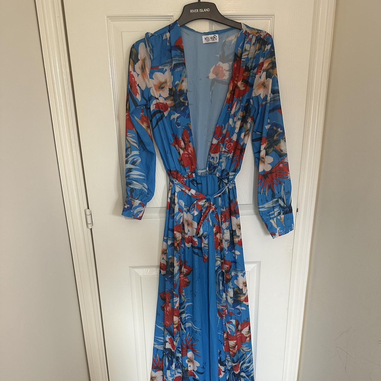 Moda minx maxi beach dress - high thigh split One... - Depop