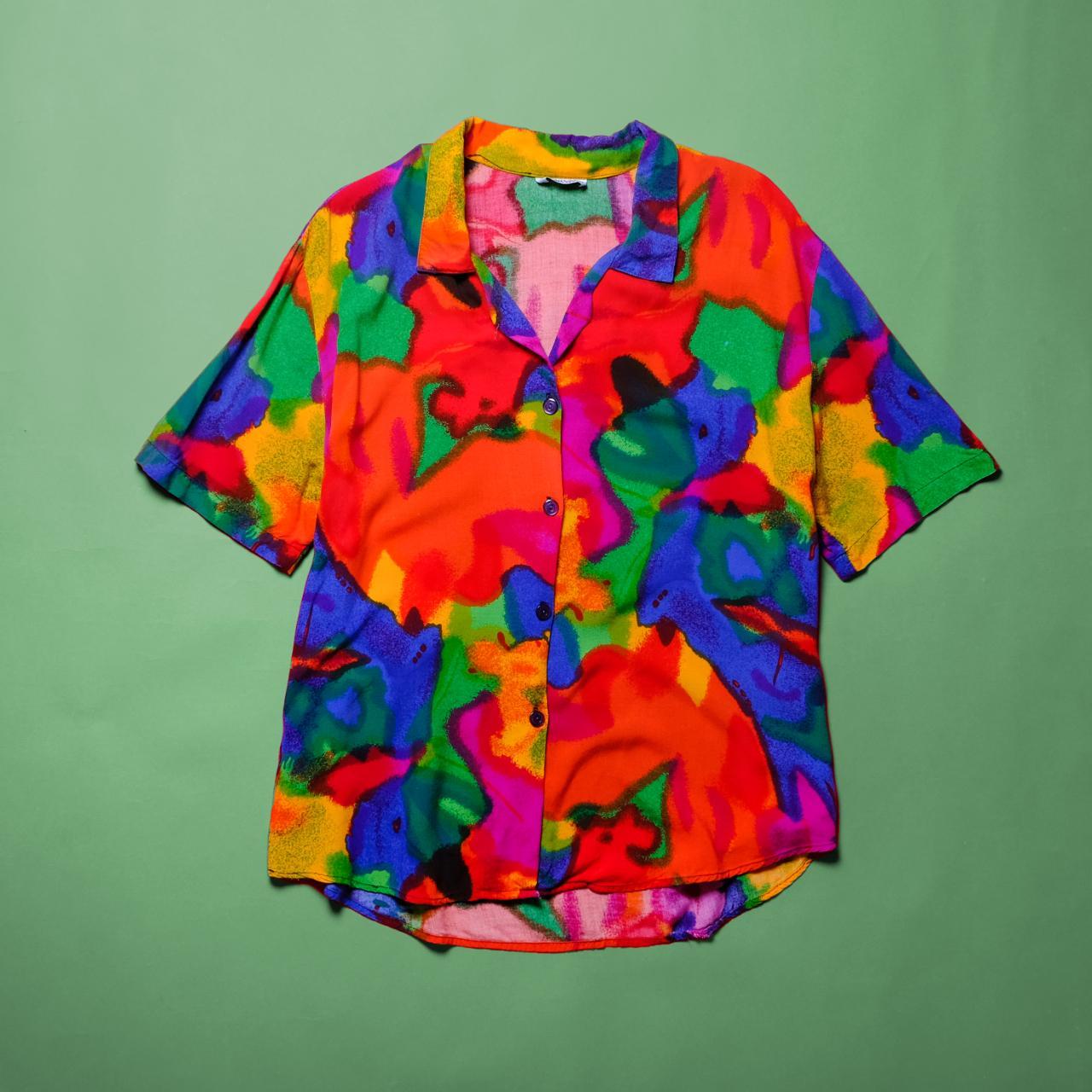 Vintage Rainbow Paint Splash Shirt If you’re looking... - Depop