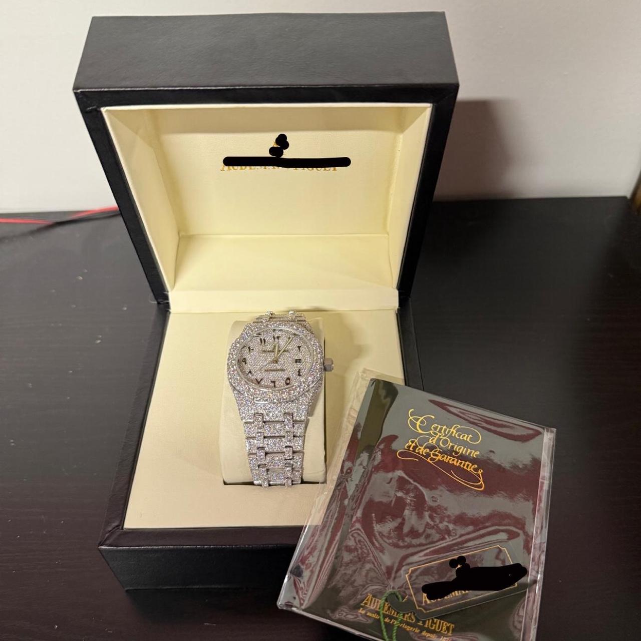 -Moissanite AP luxury watch -brand new -comes with... | Depop