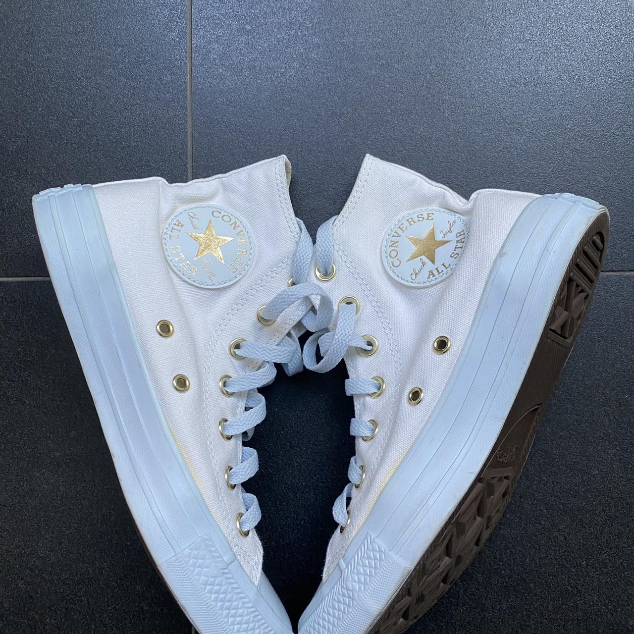 CONVERSE Canvas High Tops - AS NEW Features :... | Depop