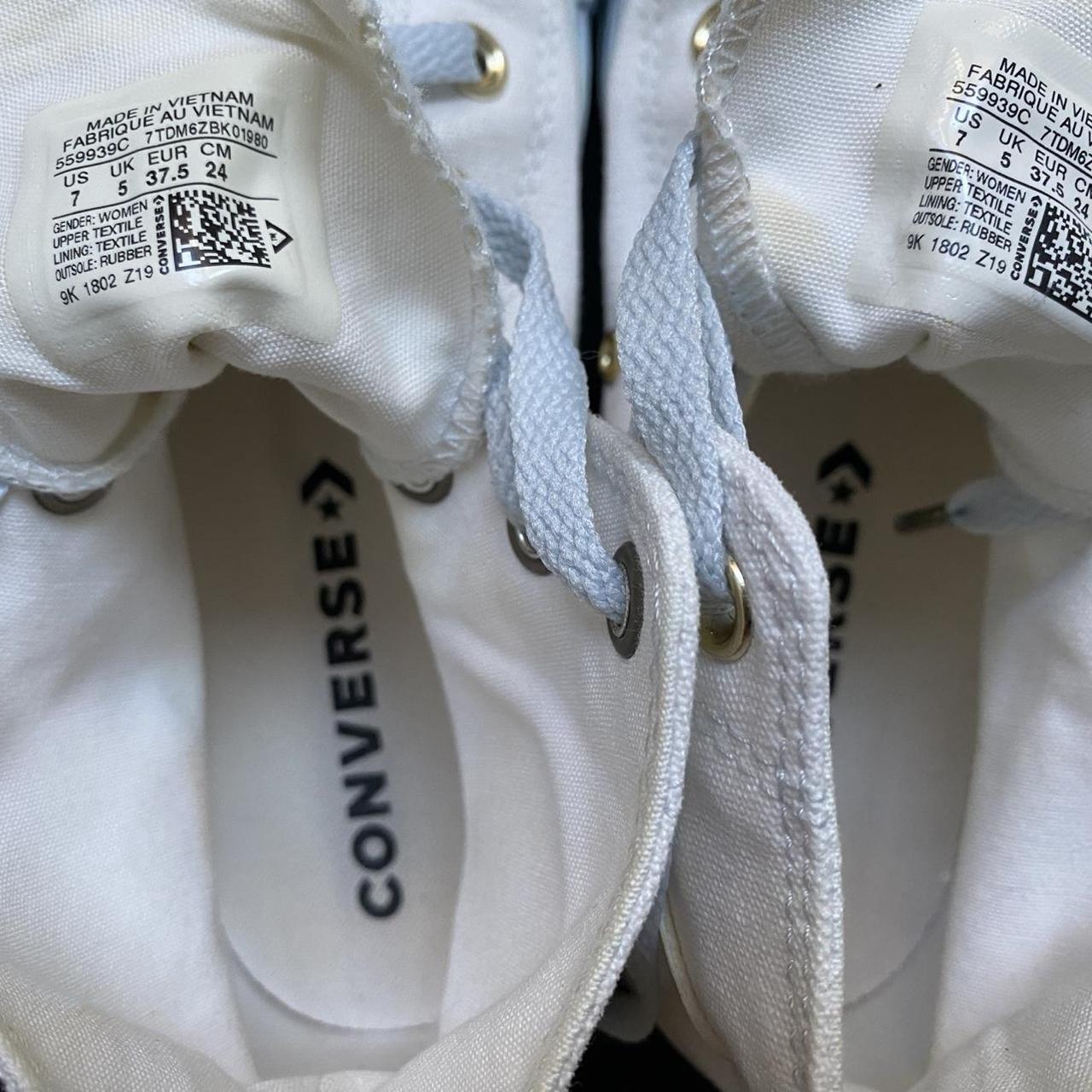 CONVERSE Canvas High Tops - AS NEW Features :... | Depop