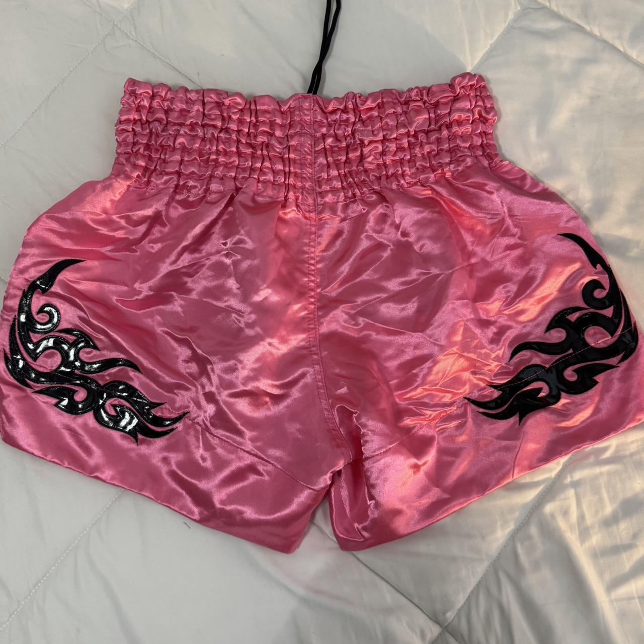 Pink and black boxing shorts (Size: L) #boxing #party | Depop