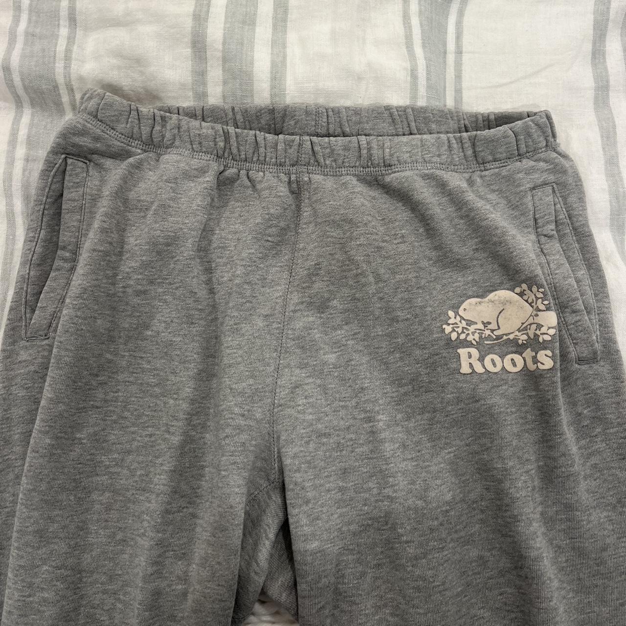 Grey Roots sweatpants - Depop