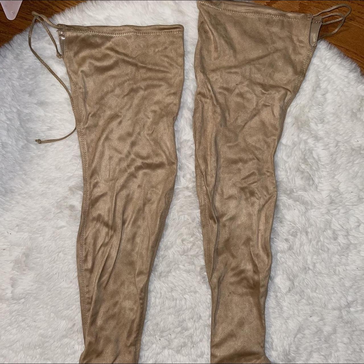 Forever 21 Thigh High Boot Heels 👢 - About 23... - Depop