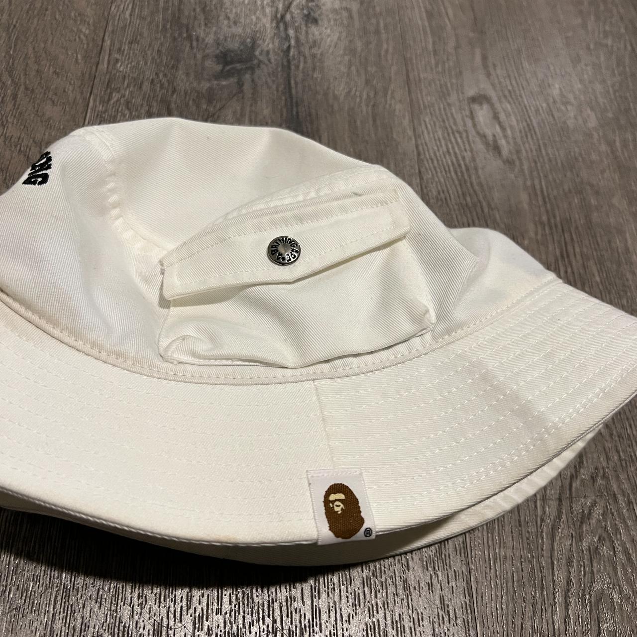 A Bathing Ape BAPE College Pocket Bucket Hat - Depop
