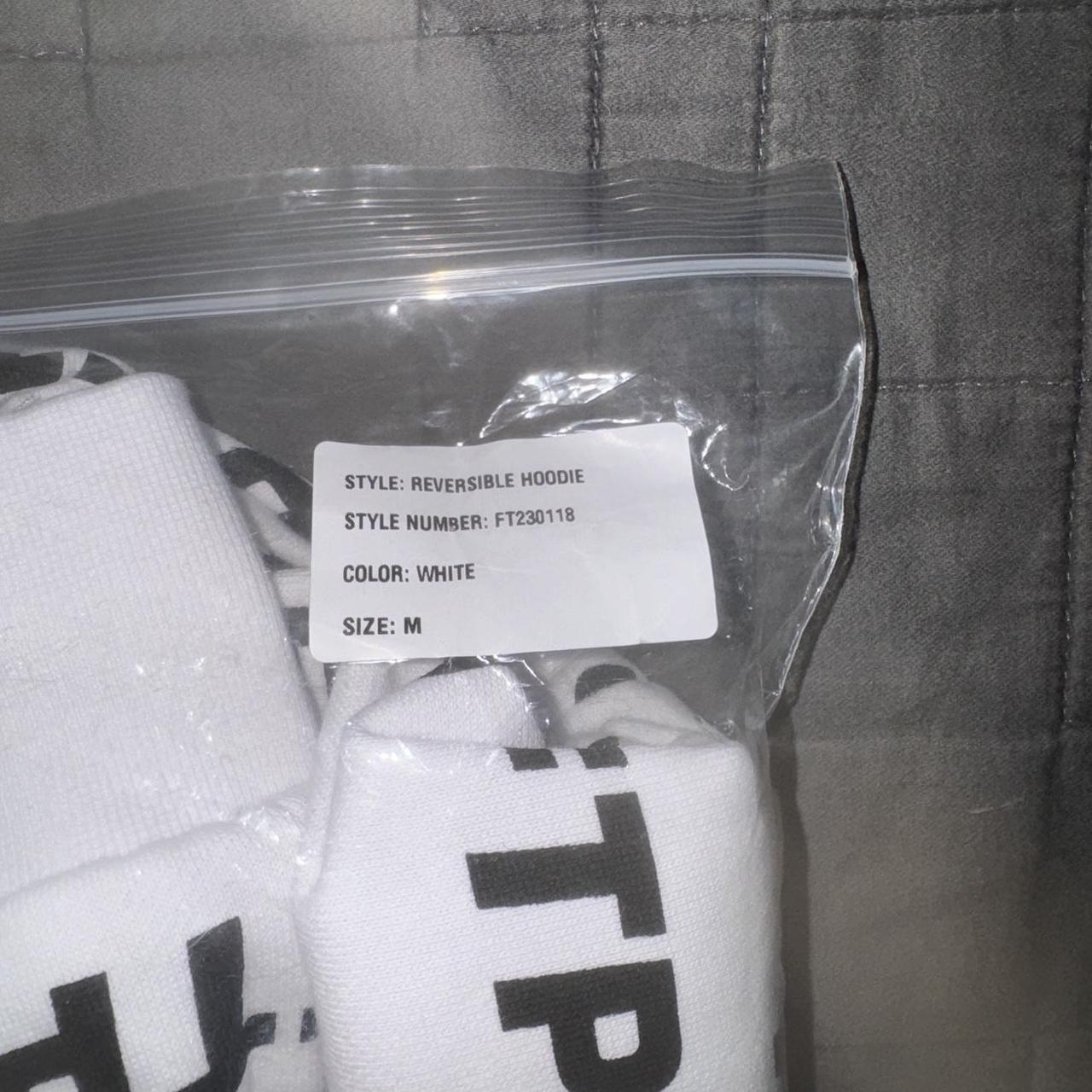 FTP WHITE ALL OVER REVERSIBLE HOODIE ZIP-UP... - Depop