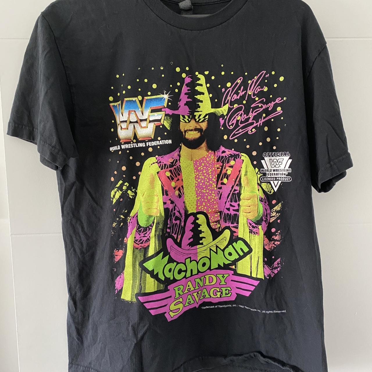 Macho Man “bootleg” Tee Size Large #machoman #wwe... - Depop