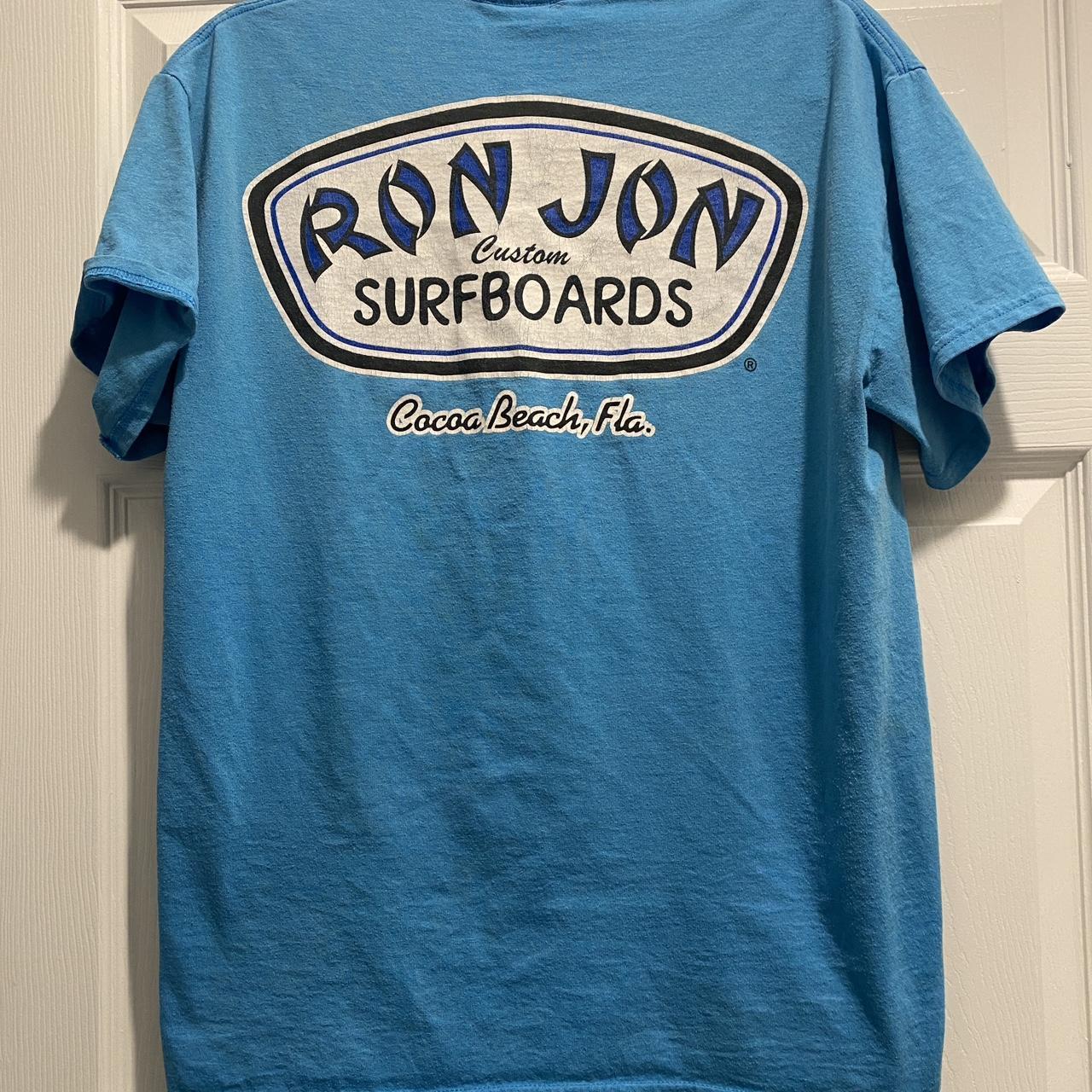Blue Ron Jon shirt. Size M. No rips or stains. | Depop