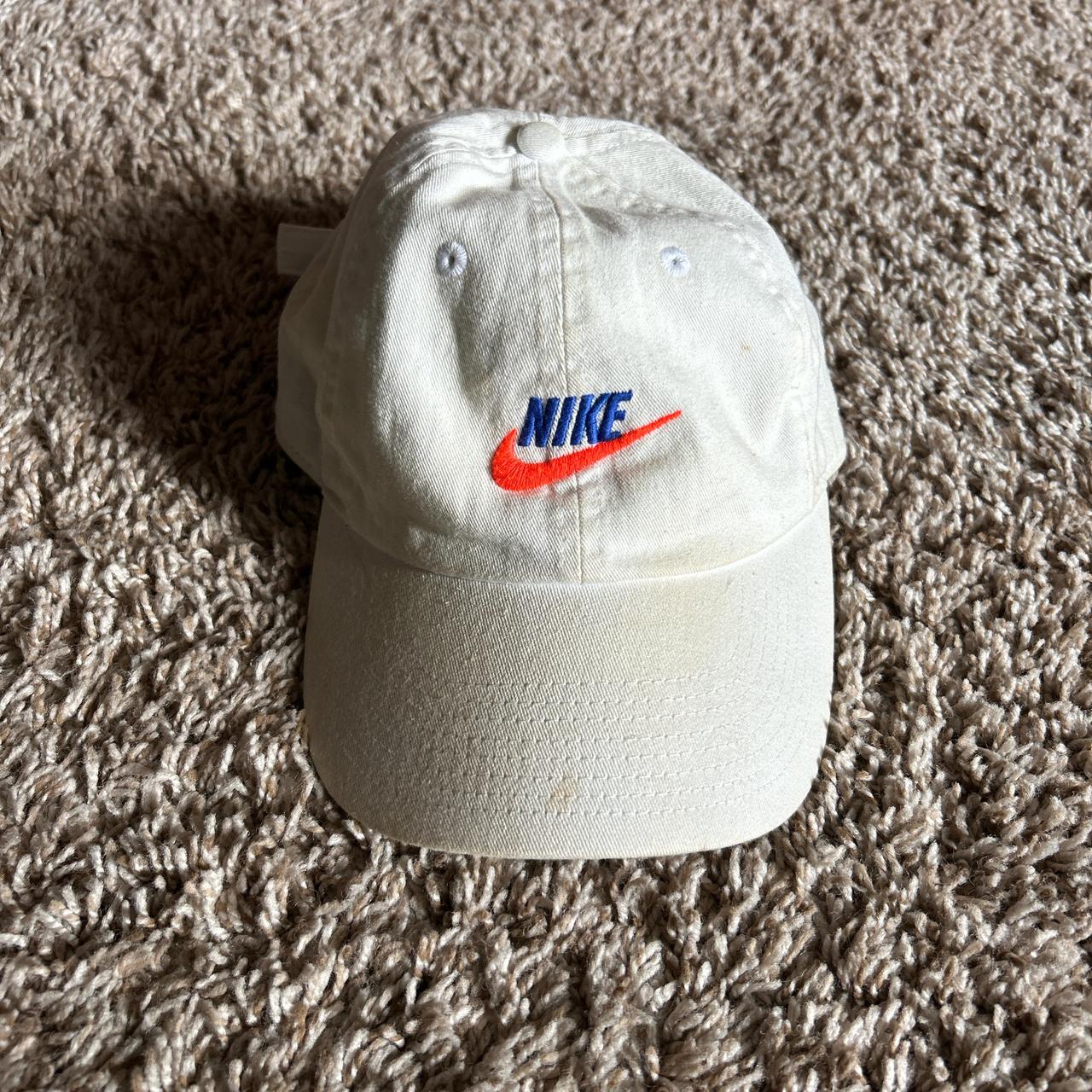 Cream Nike dad hat - Depop