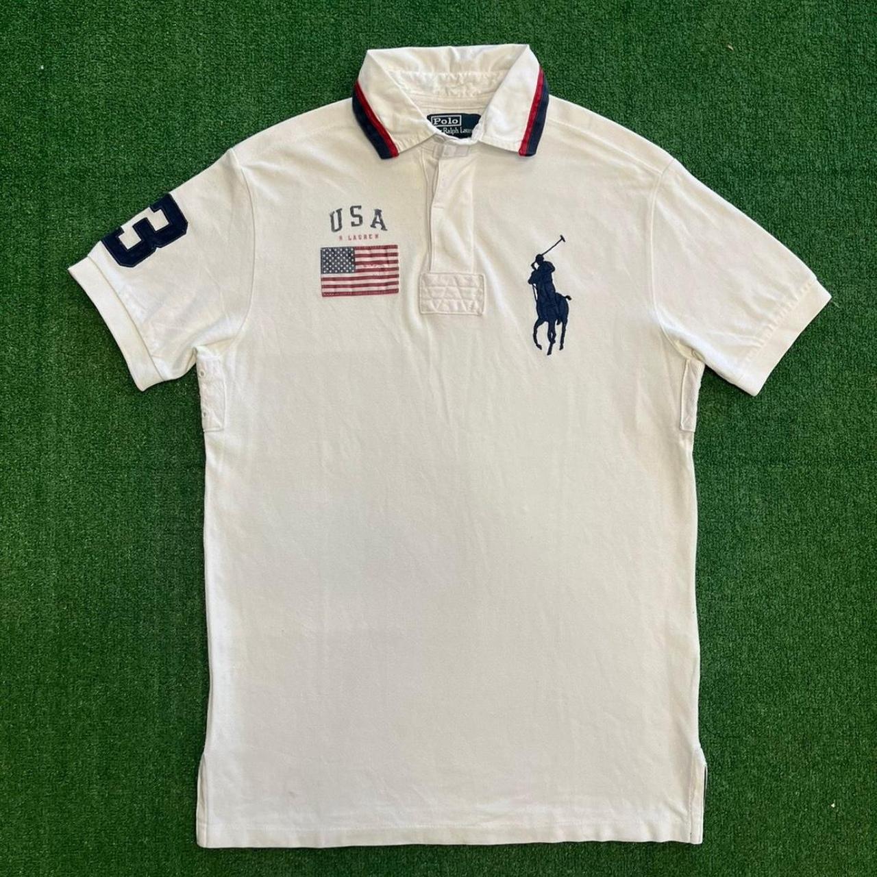 Polo Ralph Lauren #3 USA Polo Shirt Size small, fits... - Depop