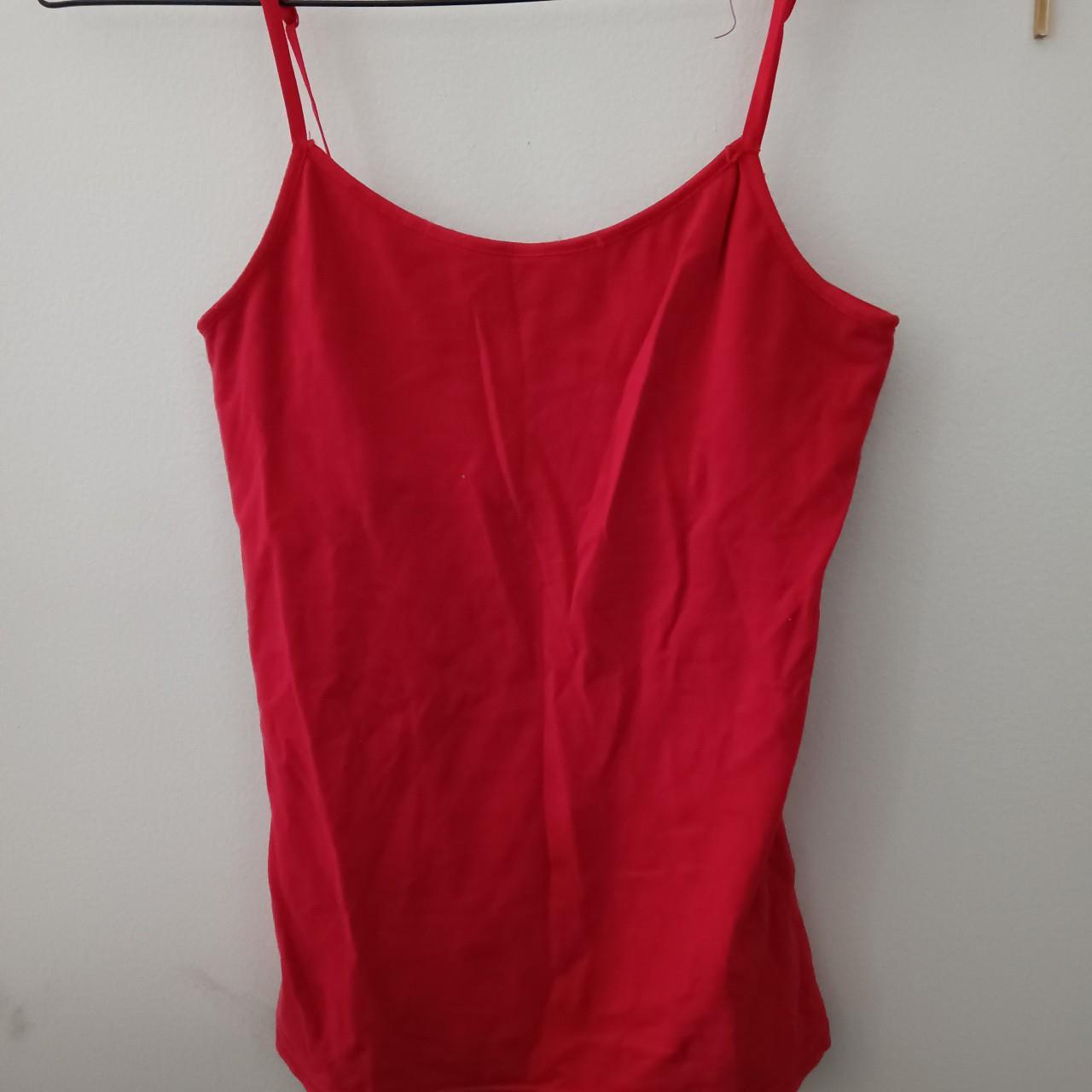 Justice girls red tank top - Depop