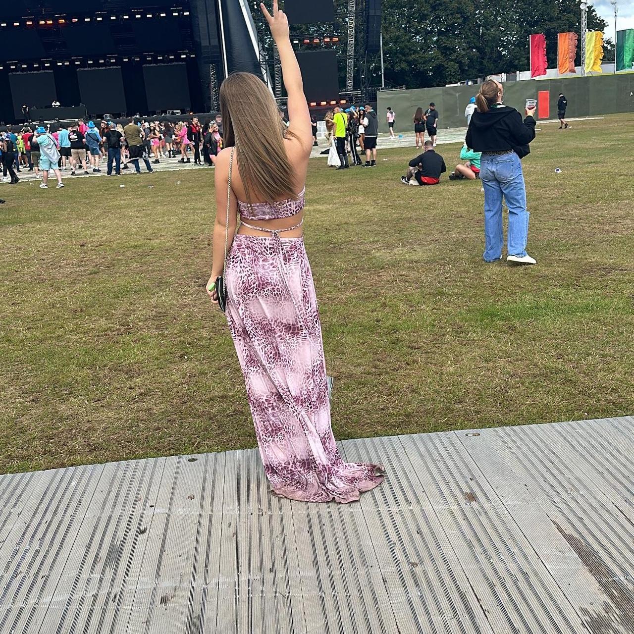 Two piece purple leopard print set of ego both in a... - Depop