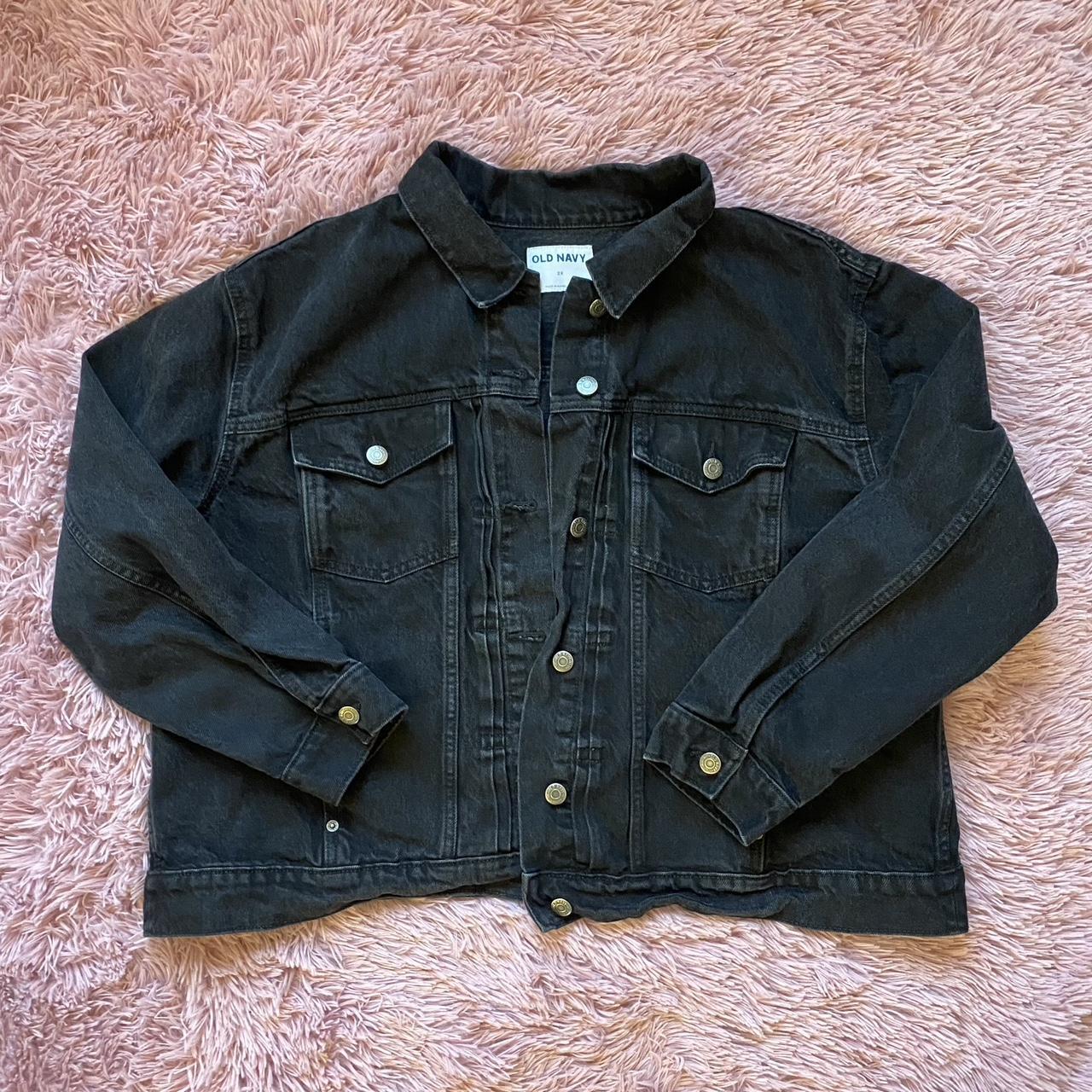 Old Navy Women's Black and Grey Jacket | Depop