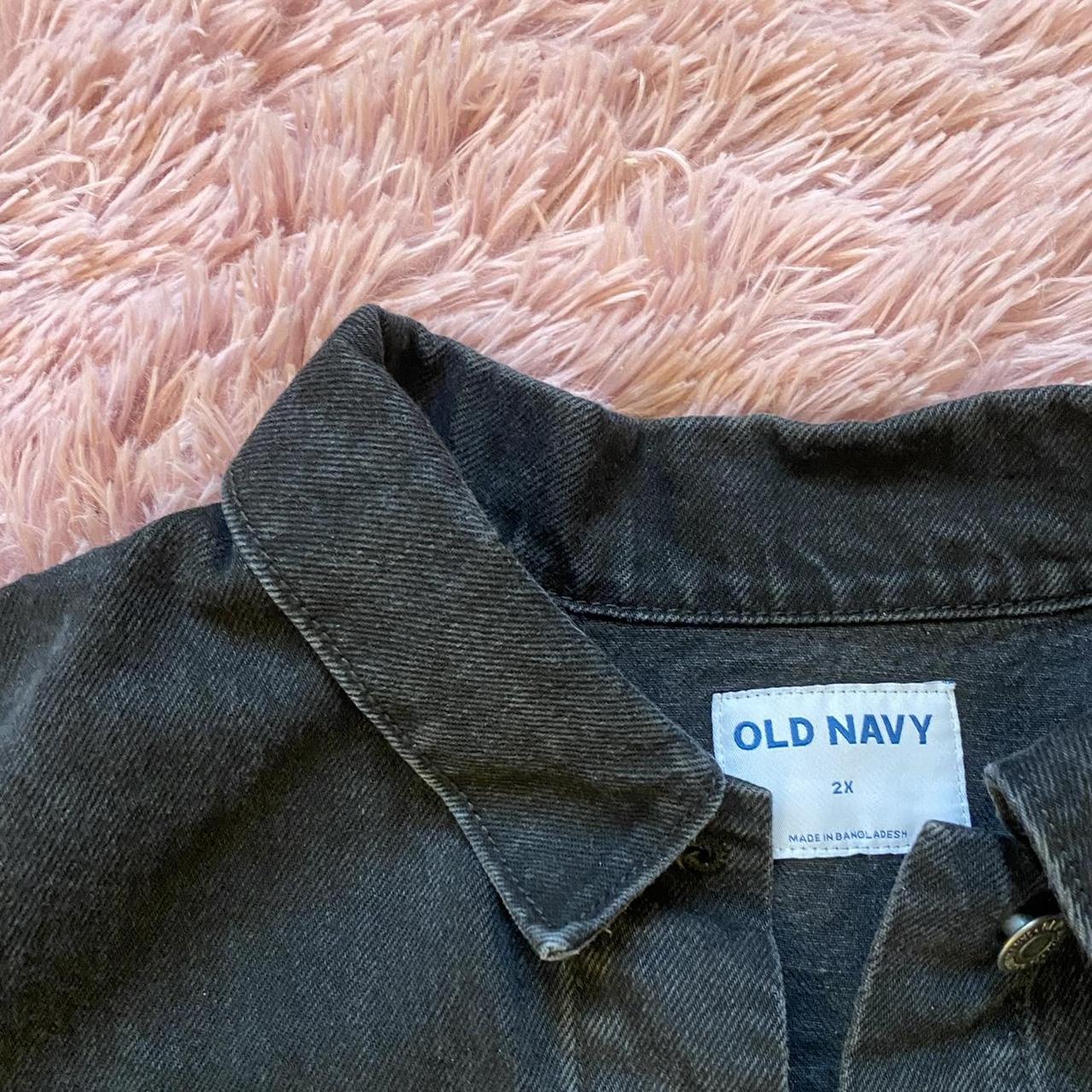 Old Navy Women's Black and Grey Jacket | Depop