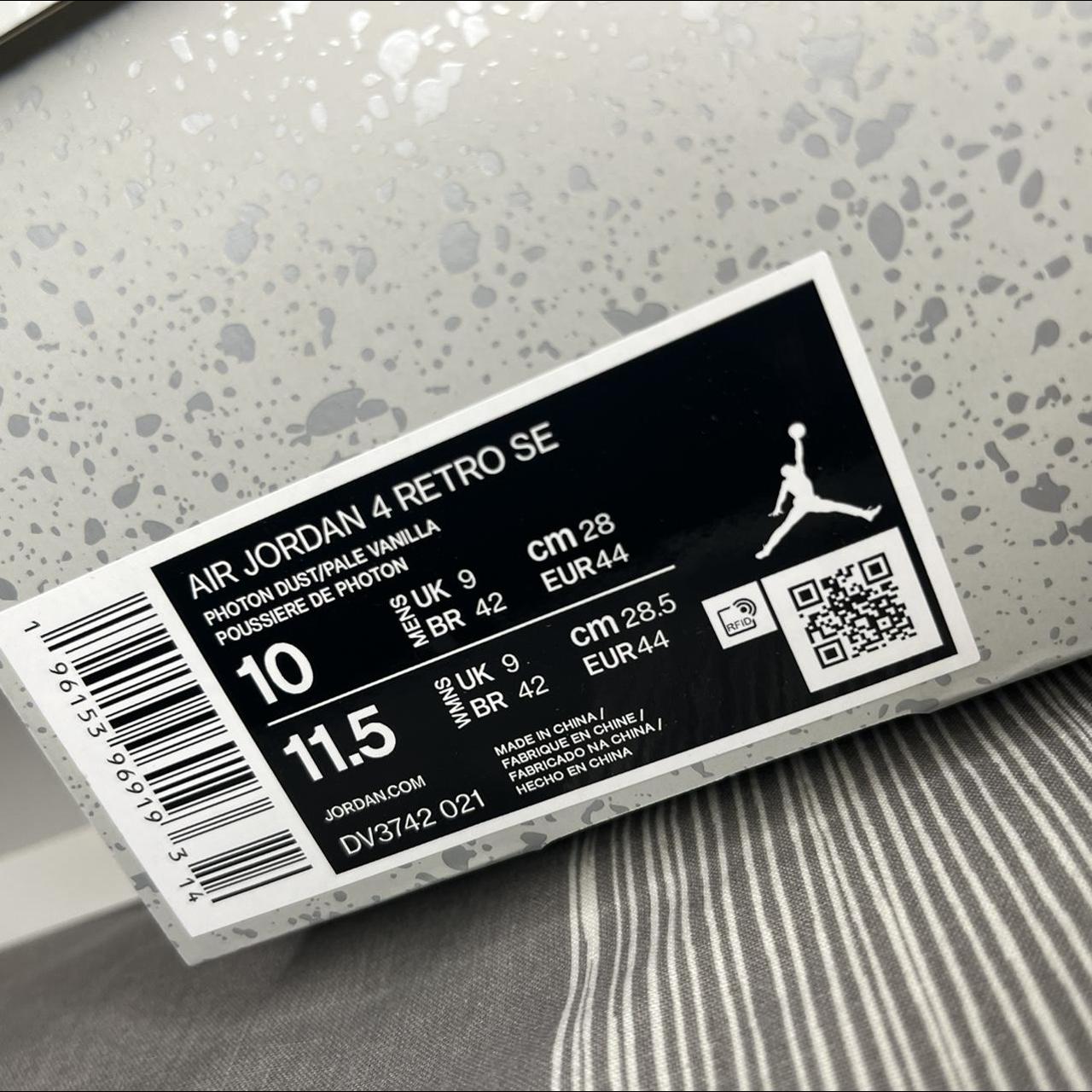 Nike Air Jordan 4 Retro Craft Photon Dust UK 9 BRAND... - Depop