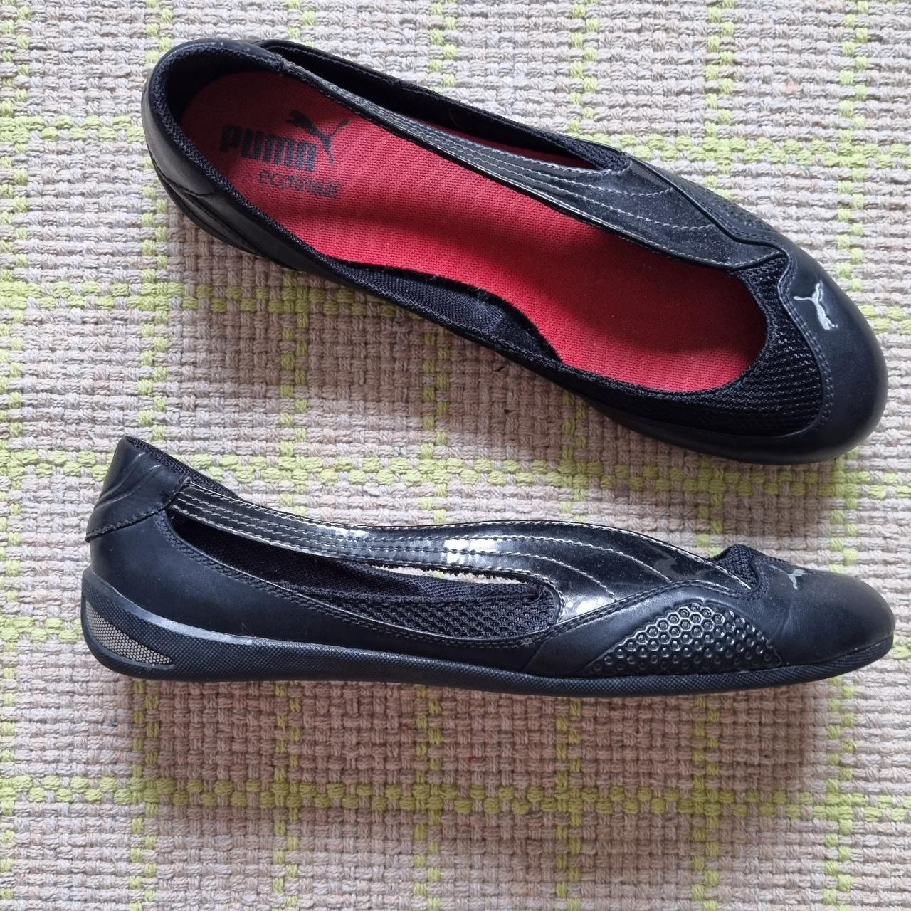 Puma sporty black ballet flats in size US 8.5 Depop