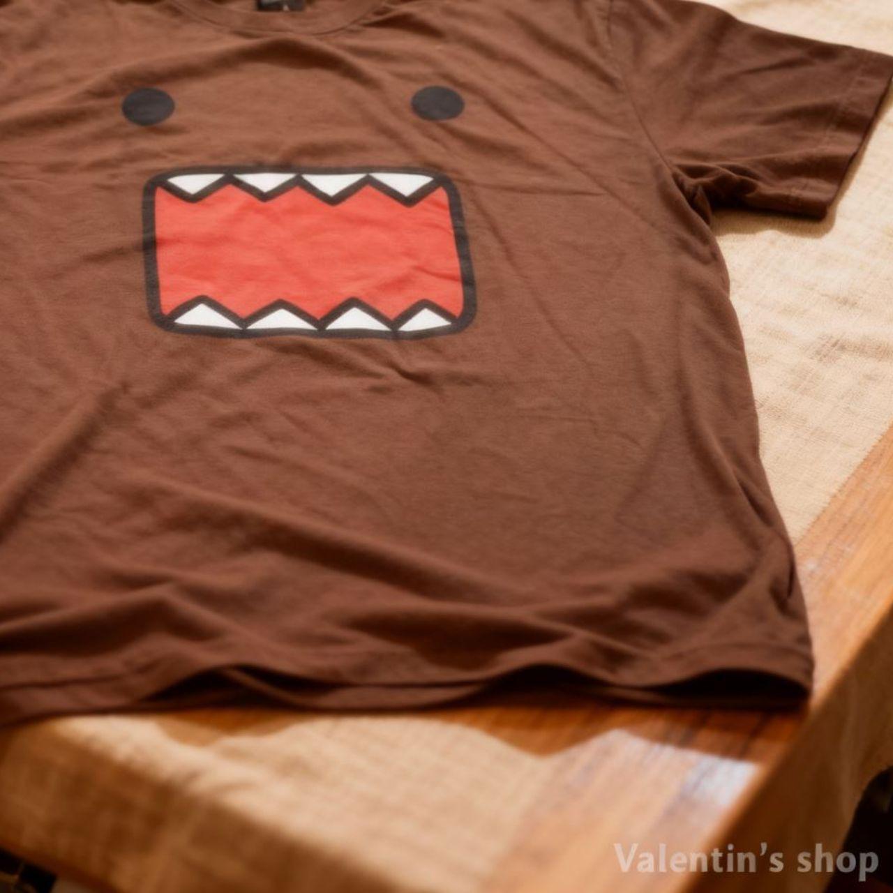 Domo Brown and Red Cartoon Graphic Vintage Gildan... | Depop