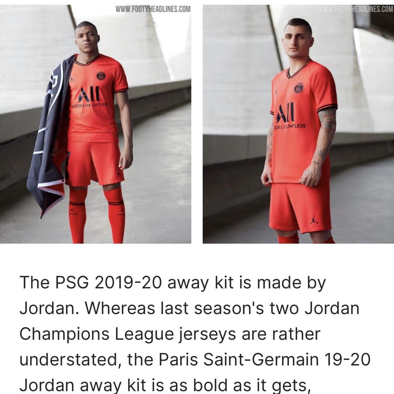 Jordan PSG 2019-20 away kit - Size XL Brand New With... - Depop