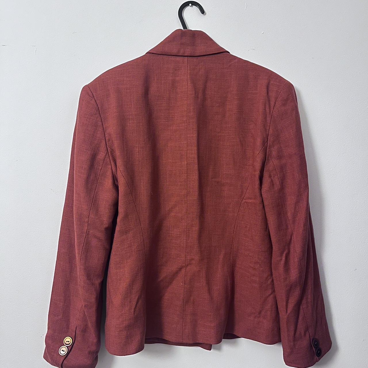 Women’s equation rusty red blazer double breasted - Depop