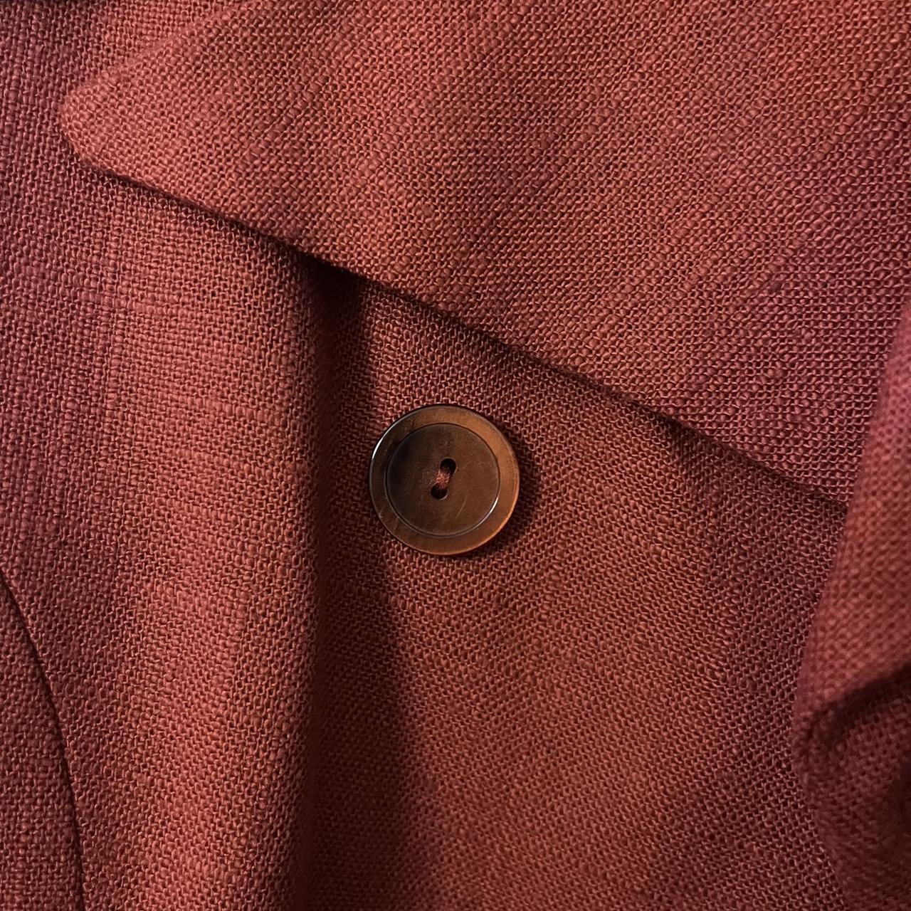 Women’s equation rusty red blazer double breasted - Depop