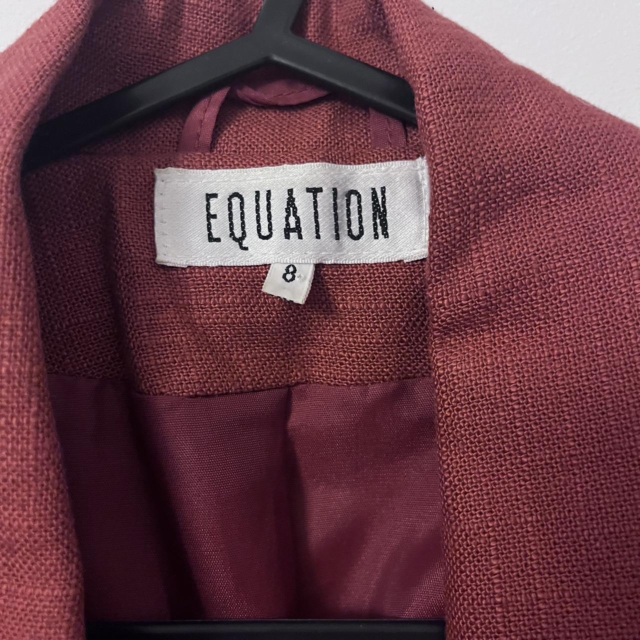 Women’s equation rusty red blazer double breasted - Depop