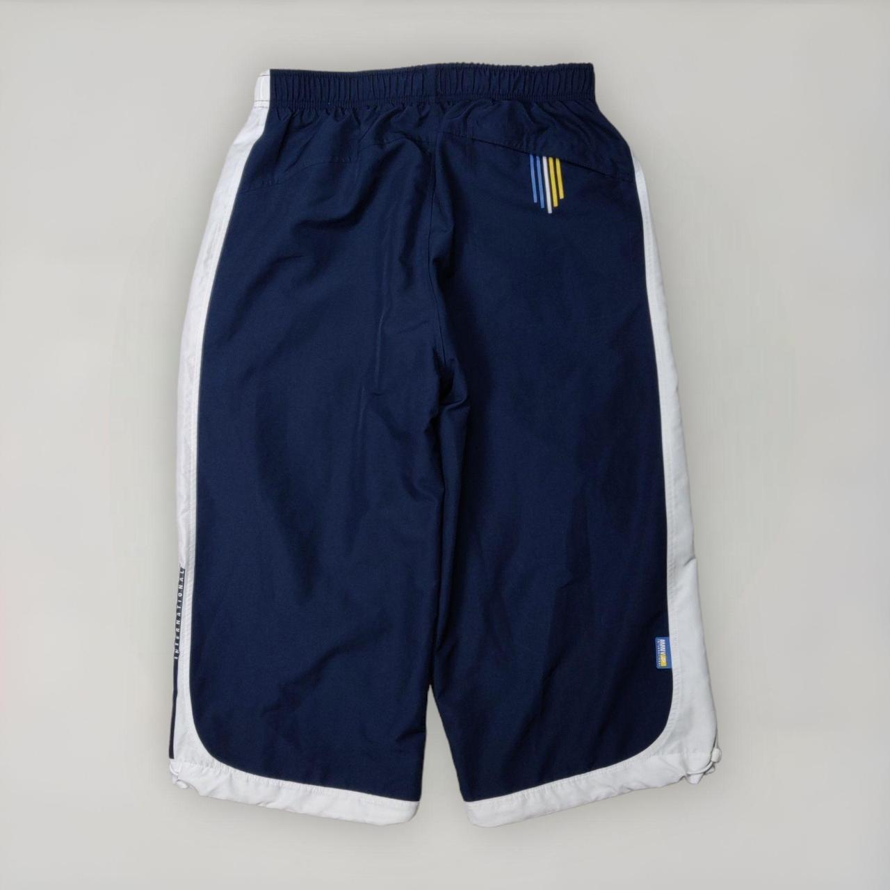 Vintage Nike 3/4 Length Shorts Y2K Silver Tag MMIV... - Depop