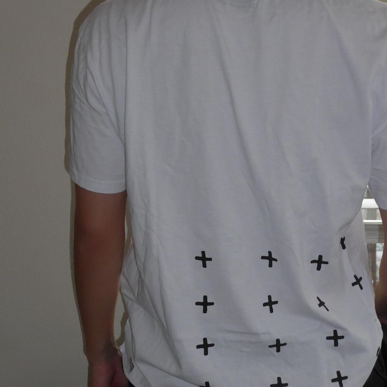 KSUBI TEE 4x4 biggie ss tee optic white with raw edge - Depop