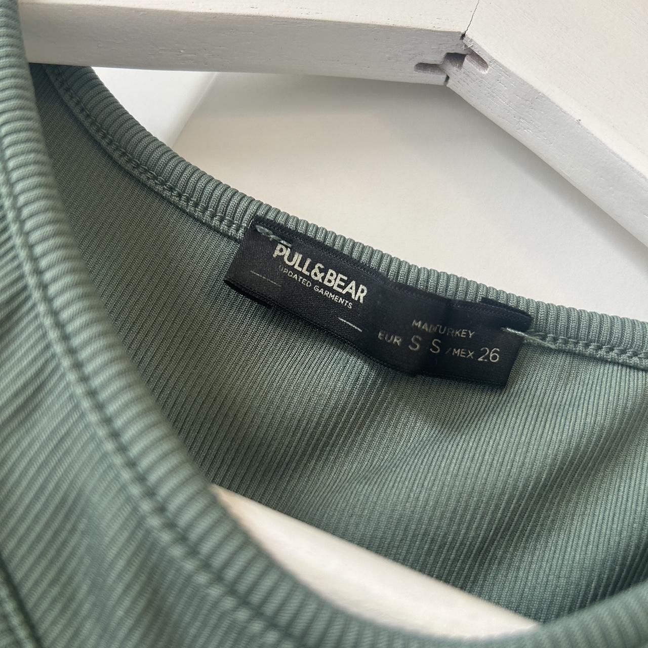 Pull & Bear green cut out top// Only been worn a few... - Depop