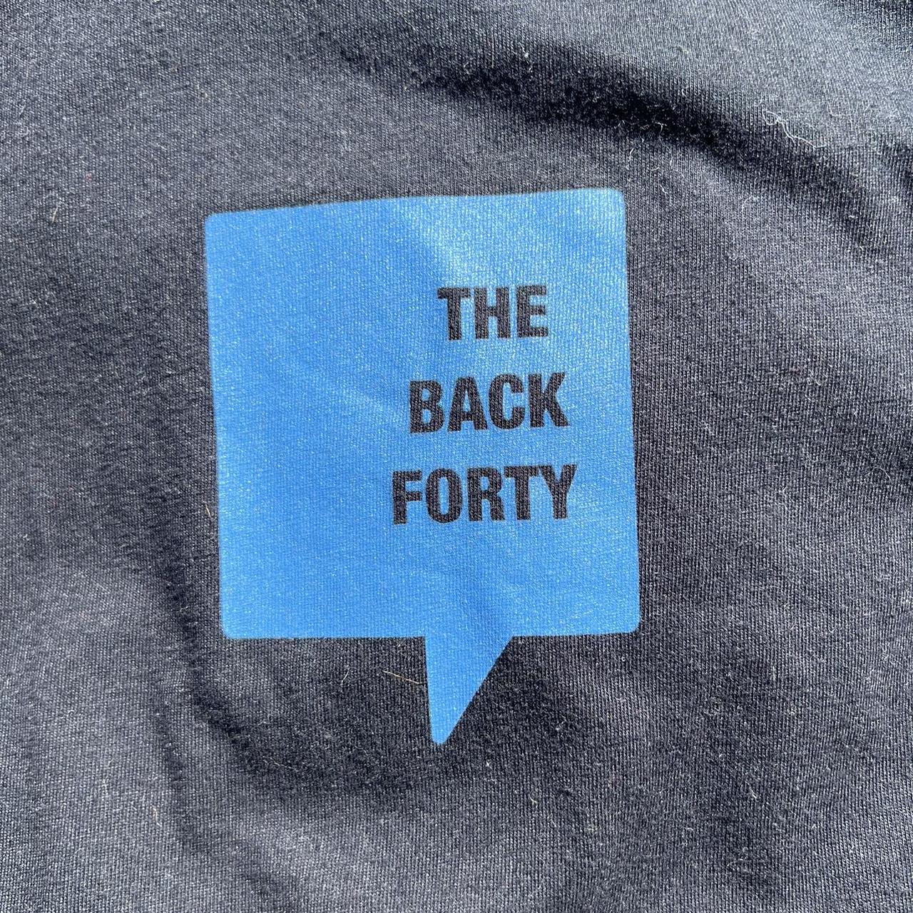 The Back Forty Logo Tee // BLACK // Large // Great... - Depop