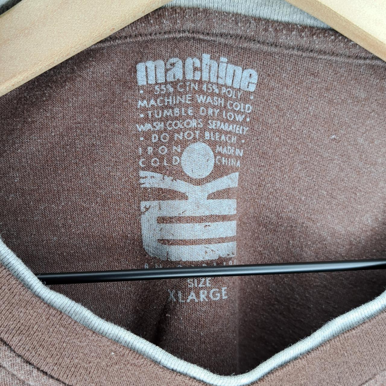 y2k Machine Brand Skull and Wings Grunge Style... - Depop