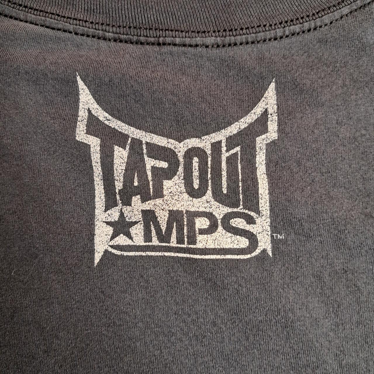 y2k grunge punk style tapout brand t shirt size... - Depop