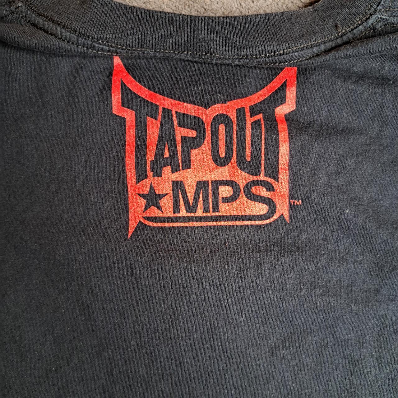 y2k grunge punk style tapout brand insane print t... - Depop