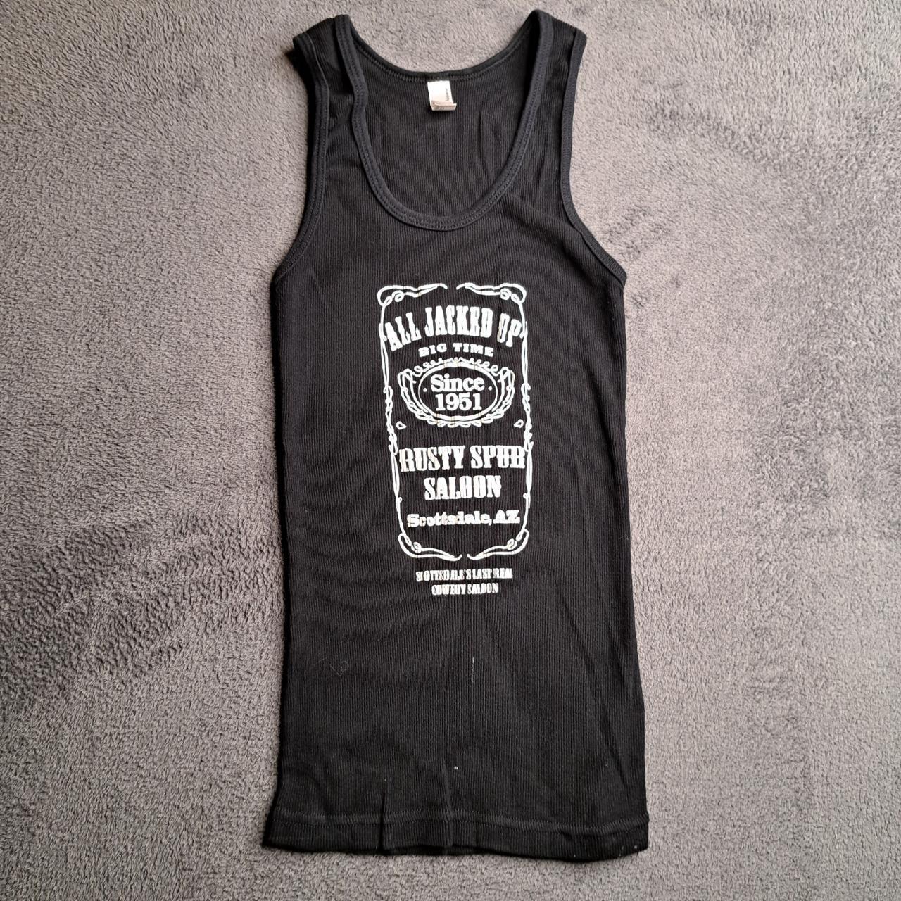 women's all jacked up rusty spur saloon baby tank... | Depop