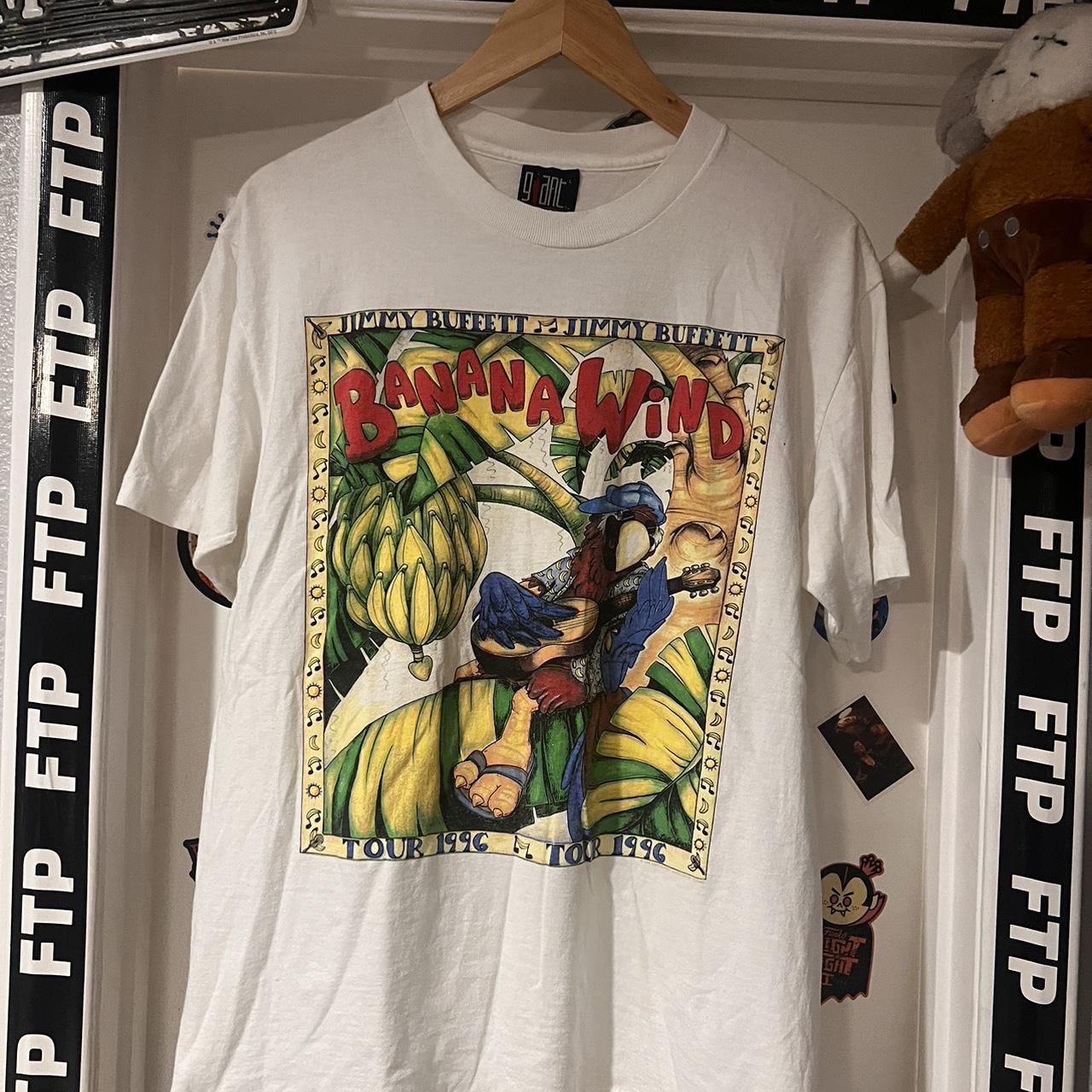 Vintage 90s Jimmy Buffett shirt on a giant tag size... - Depop