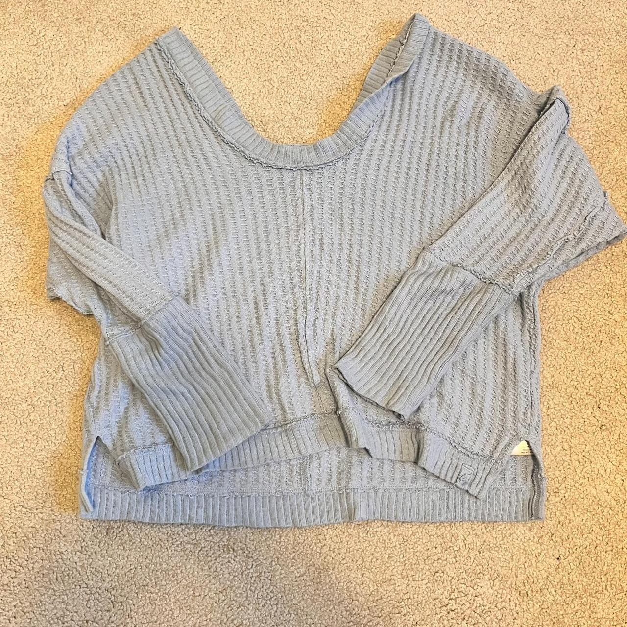•Free People off the shoulder XS sweater •fit is... - Depop