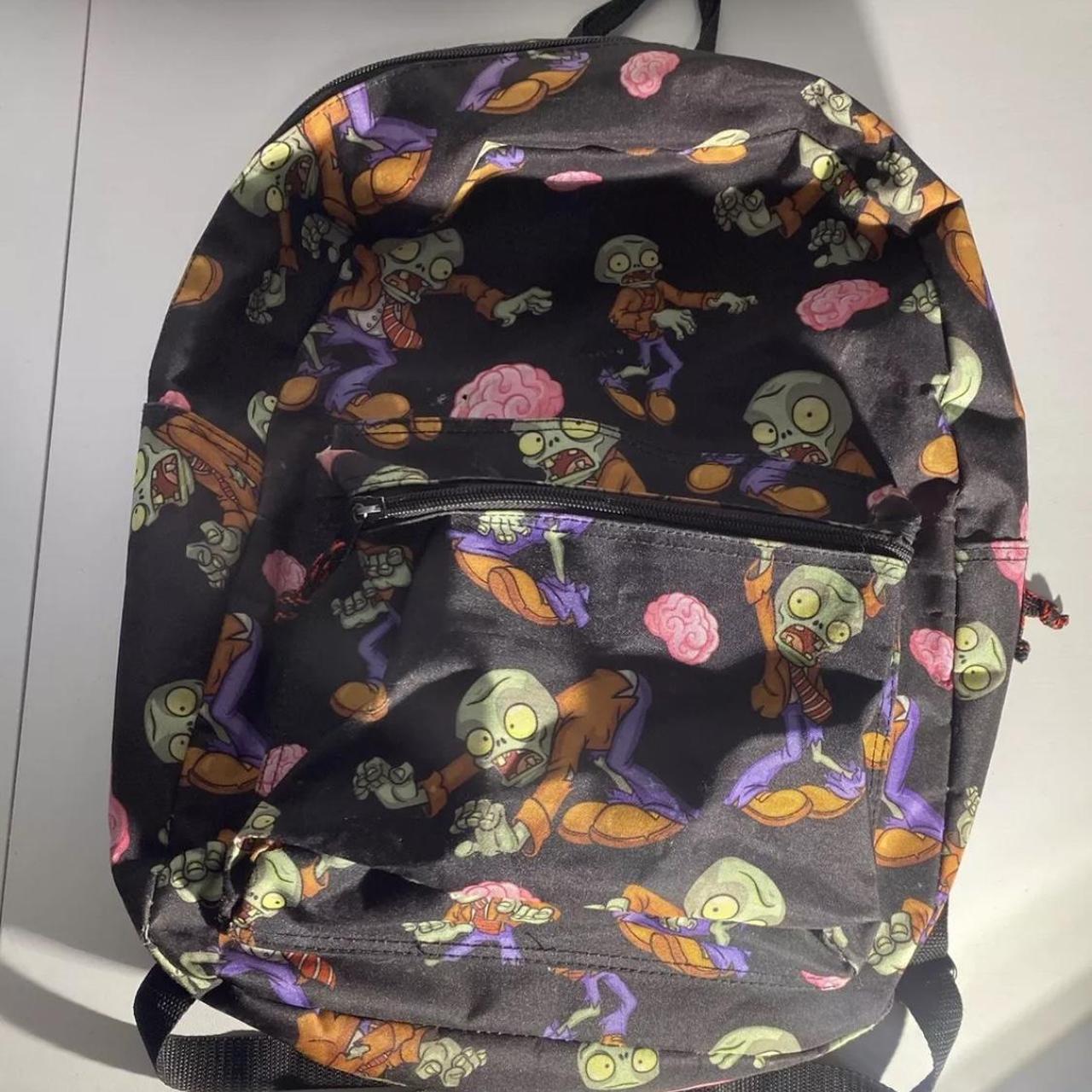 Plants Vs Zombies PVZ All Over Print Backpack Unisex... - Depop