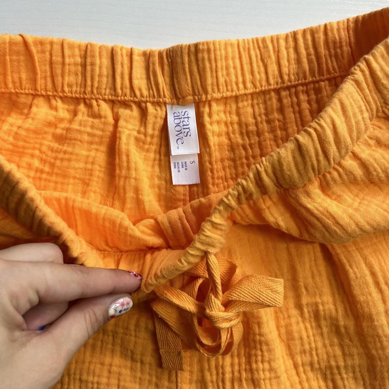 Target Stars Above Orange Pajama Lounge Set (Button... - Depop