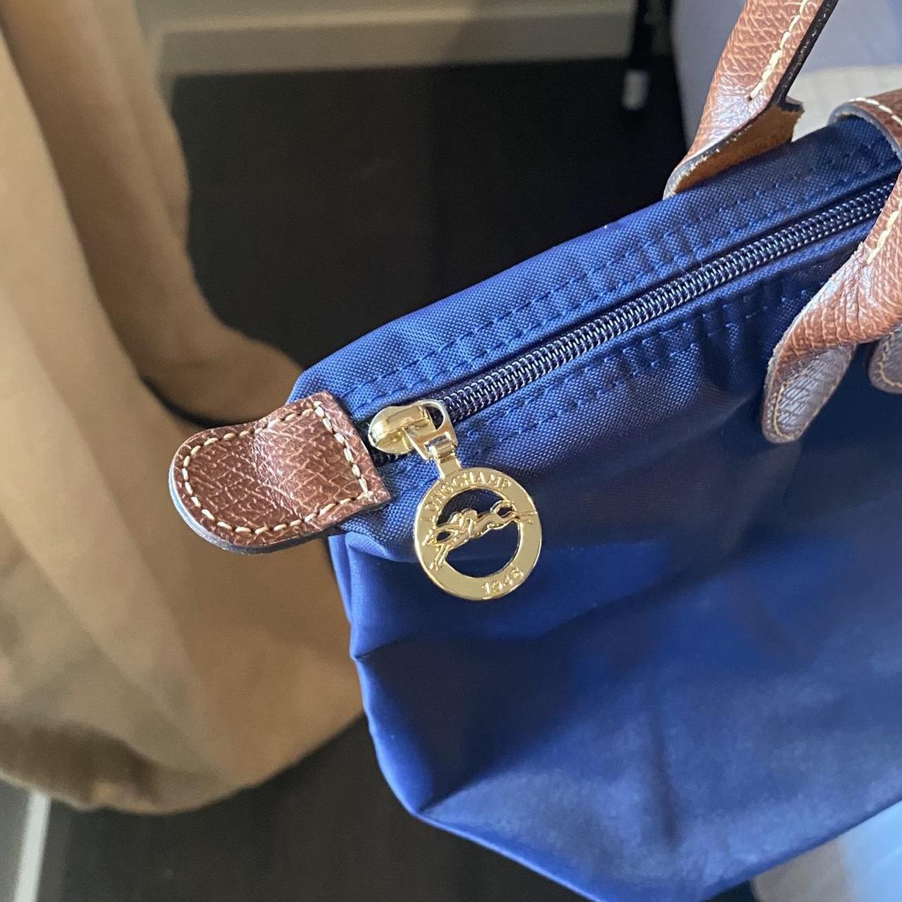 LONGCHAMP Le Pilage medium tote bag in Navy. Great... - Depop