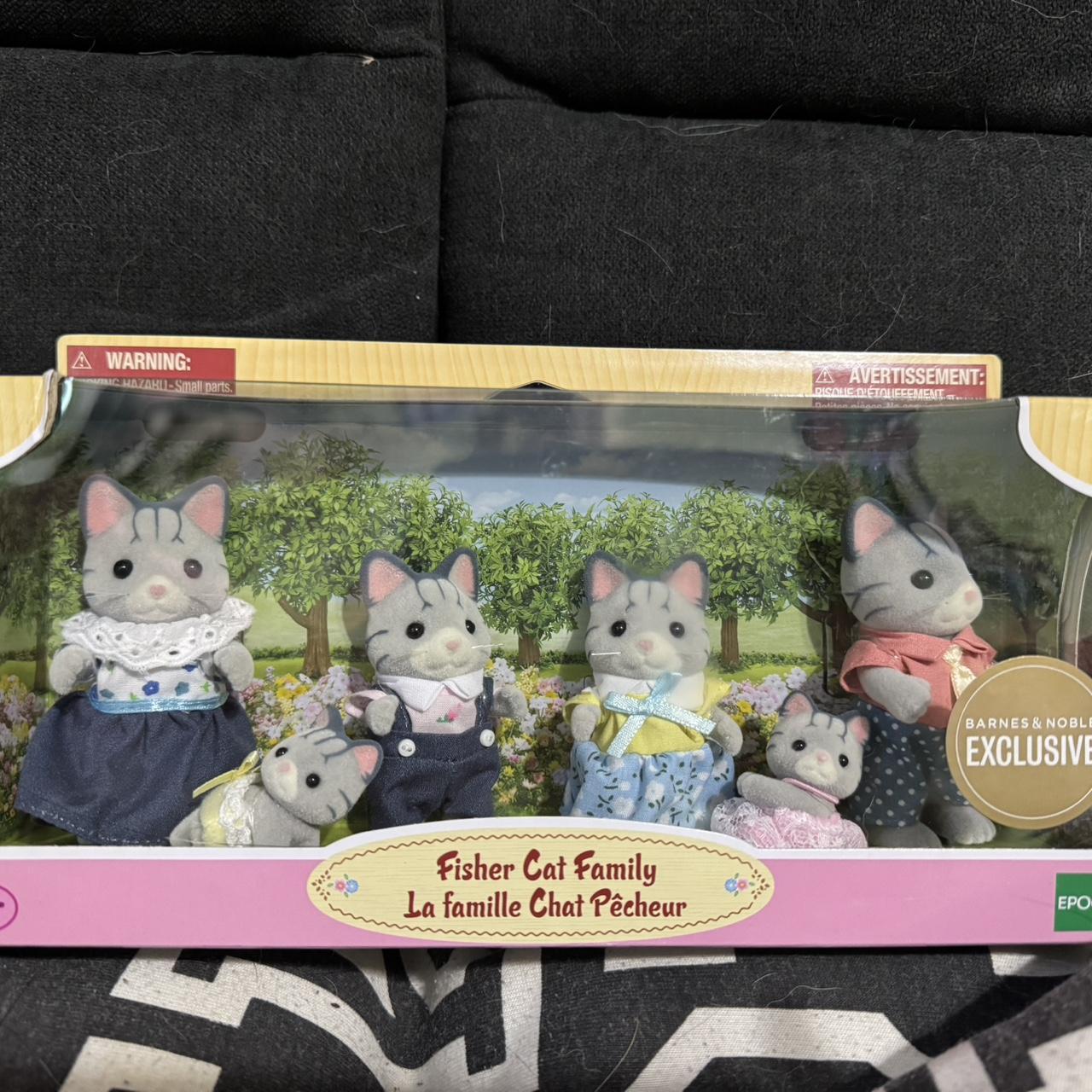 Sylvanian Families Fisher Cat Family... | Depop